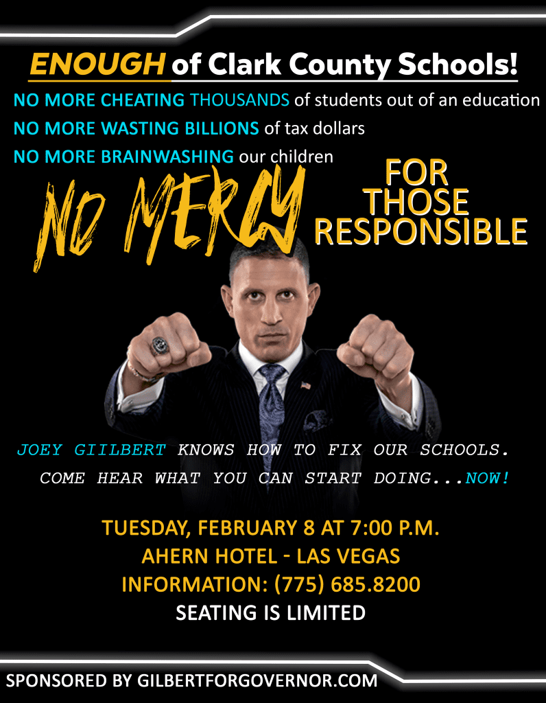 Globe Exclusive: Joey Gilbert Announces 'No Mercy': A Plan For Parents ...