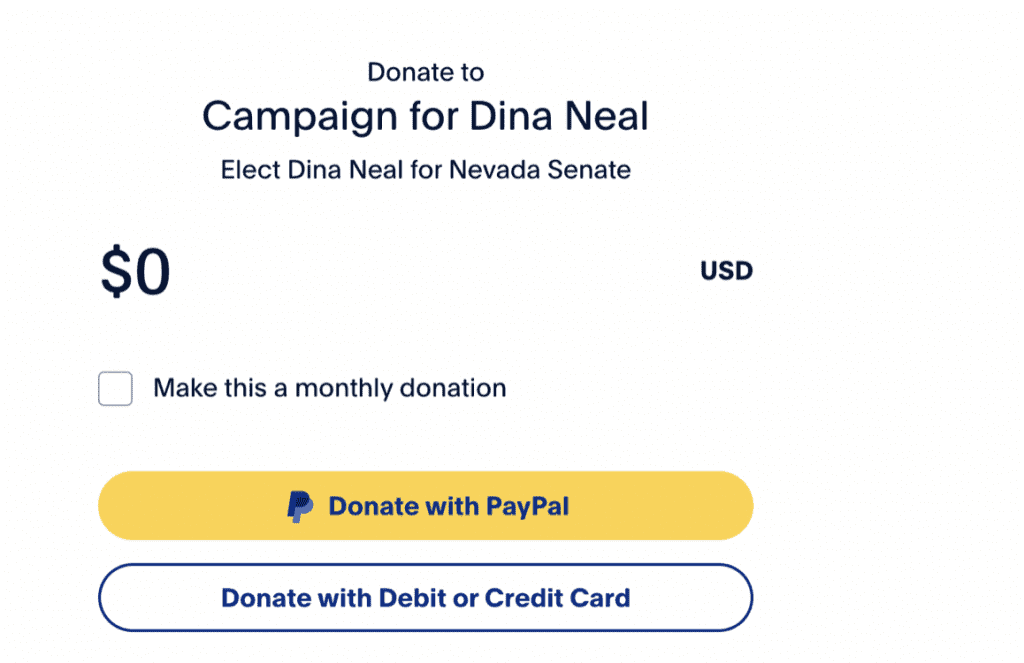 Senator Neal Violating NV Law By Accepting Donations During Legislative ...