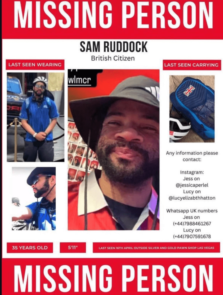 British Paralympian Sam Ruddock Missing in Las Vegas After WrestleMania ...
