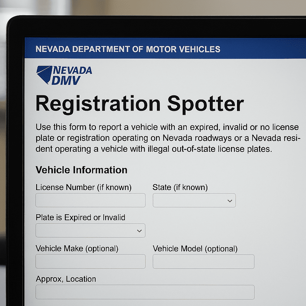 Nevada DMV Launches Tool to Report Unregistered Vehicles - Nevada Globe