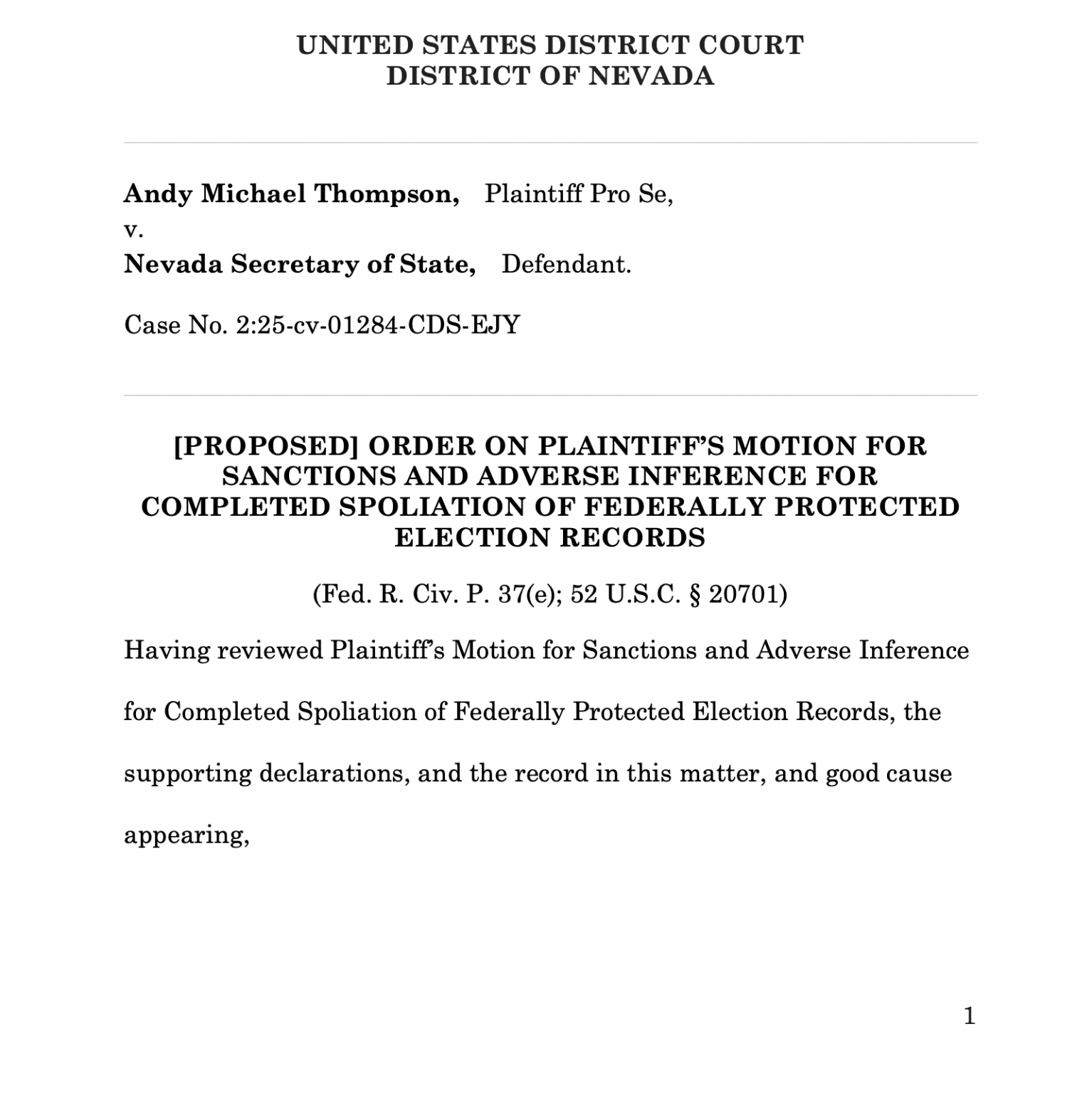 Pastor Andy Thompson's Federal Bombshell: Did Nevada Just Erase the ...