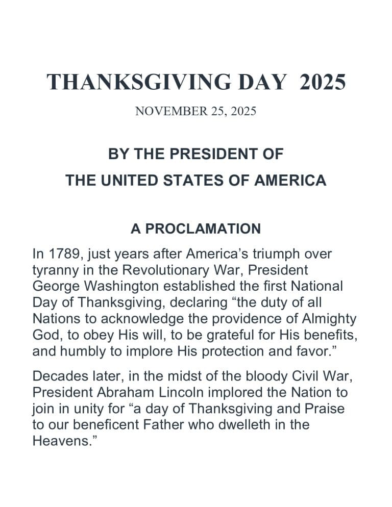 Happy Thanksgiving 2025 from the Nevada Globe Staff! - Nevada Globe